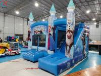 China High Quality Frozen Themed Inflatable Bounce House With Slide For Party Rental for sale