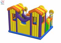 China Custom Emoji Rainbow Inflatable Bounce House Double Slide Kids Jumping Castle Combo For Party for sale