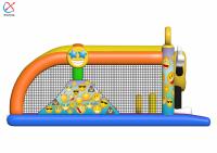 China Manufacturer Emoji Rainbow Inflatable Obstacle Course With Climbing Wall For Party Activities for sale