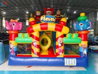China Customized Cartoon Theme Inflatable Bounce House Slide Combo Jumping Castle For Rental Business for sale
