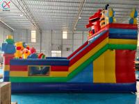 China Customized Cartoon Theme Inflatable Bounce House Slide Combo Jumping Castle For Rental Business for sale