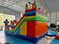 China Customized Cartoon Theme Inflatable Bounce House Slide Combo Jumping Castle For Rental Business for sale