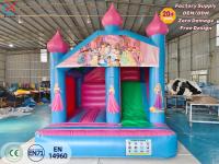 China High Quality PVC Princess Inflatable Bounce House with Slide for Party Rental Business for sale