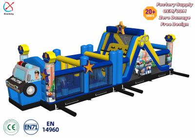 China High Quality Inflatable Obstacle Course Car Slide Obstacle For Outdoor Party Events for sale