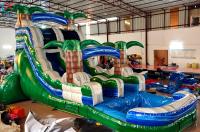 China Commercial PVC Inflatable Dry/Water Slide Double Use For Summer Outdoor Adults Kids for sale