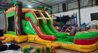 China Commercial PVC Inflatable Dry/Water Slide Double Use For Summer Outdoor Adults Kids for sale