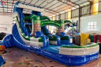 China Commercial PVC Inflatable Dry/Water Slide Double Use For Summer Outdoor Adults Kids for sale
