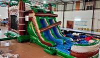 China Commercial PVC Inflatable Dry/Water Slide Double Use For Summer Outdoor Adults Kids for sale