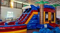 China Commercial PVC Inflatable Dry/Water Slide Double Use For Summer Outdoor Adults Kids for sale
