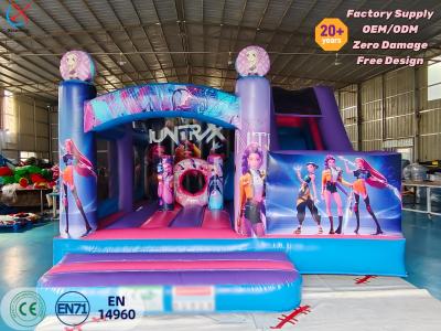 China Commercial PVC Inflatable Jumping Castle Inflatable Bounce House With Slide for Party Rental for sale