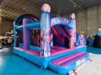China Commercial PVC Inflatable Jumping Castle Inflatable Bounce House With Slide for Party Rental for sale