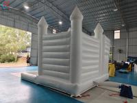 China Commercial Pure White Inflatable Wedding Bounce Castle With Slide PVC for Party for sale
