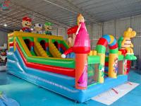 China Manufacturer Inflatable Bounce House With Double Slide Commercial PVC Inflatable Castle for sale