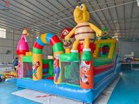 China Manufacturer Inflatable Bounce House With Double Slide Commercial PVC Inflatable Castle for sale