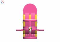 China Custom Unicorn Theme Inflatable Double Slide Commercial Pink Inflatable Slide Kids for sale