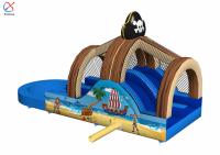 China Custom Pirate Theme Inflatable Water Slide Commercial PVC Inflatable Castle Party for sale