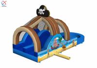 China Custom Pirate Theme Inflatable Water Slide Commercial PVC Inflatable Castle Party for sale