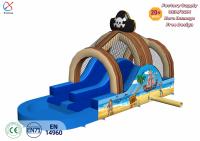 China Custom Pirate Theme Inflatable Water Slide Commercial PVC Inflatable Castle Party for sale