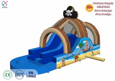 China Custom Pirate Theme Inflatable Water Slide Commercial PVC Inflatable Castle Party for sale