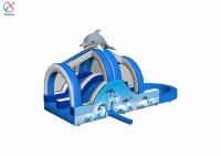 China Dolphin Ocean Theme Inflatable Water Slide Commercial PVC Inflatable Castle Inflatable Kids Water Play for sale