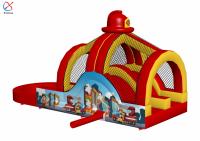 China Firefighter Theme Inflatable Water Slide Commercial PVC Inflatable Play For Summer Events for sale