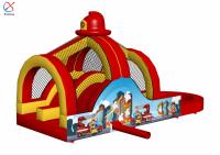 China Firefighter Theme Inflatable Water Slide Commercial PVC Inflatable Play For Summer Events for sale