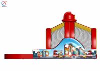 China Firefighter Theme Inflatable Water Slide Commercial PVC Inflatable Play For Summer Events for sale