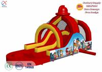 China Firefighter Theme Inflatable Water Slide Commercial PVC Inflatable Play For Summer Events for sale