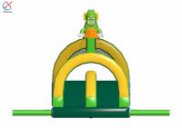 China Commercial Dinosaur Theme Inflatable Water Slide Inflatable Slide With Pool Sale for sale