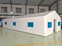 China Large White Inflatable Tent Commercial PVC Inflatable Temporary Shelter With Clear Windows Outdoor Tent for sale