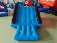 China Commercial Inflatable Water Slide Thick PVC With Buffer Platform Inflatable Aqua Slide For Yacht Lake for sale