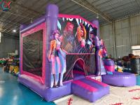 China Golden Theme Inflatable Bounce Combo Jumping Castle With Slide For Commercial Rental for sale