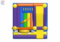 China Commercial Jumping Bouncy Castle With Slide Emoji Smile Face Themed For Kids Party Rental for sale