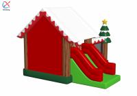China Manufacturer Christmas Bouncy Castle With Slide Inflatable Bounce Combo For Party Rental for sale