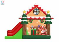 China Manufacturer Christmas Bouncy Castle With Slide Inflatable Bounce Combo For Party Rental for sale
