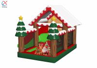 China Manufacturer Christmas Bouncy Castle With Slide Inflatable Bounce Combo For Party Rental for sale