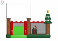 China Manufacturer Christmas Bouncy Castle With Slide Inflatable Bounce Combo For Party Rental for sale
