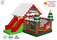 China Manufacturer Christmas Bouncy Castle With Slide Inflatable Bounce Combo For Party Rental for sale
