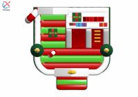 China Good Quality Christmas Gingerbread House Themed Inflatable Commercial Bounce Combo for sale