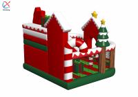 China Good Quality Christmas Gingerbread House Themed Inflatable Commercial Bounce Combo for sale