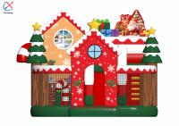 China Good Quality Christmas Gingerbread House Themed Inflatable Commercial Bounce Combo for sale
