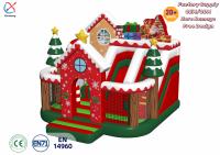 China Good Quality Christmas Gingerbread House Themed Inflatable Commercial Bounce Combo for sale