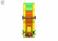 China Commercial Inflatable Castle Jungle Animal Themed Inflatable Obstacle Course Party for sale