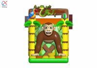 China Commercial Inflatable Castle Jungle Animal Themed Inflatable Obstacle Course Party for sale
