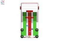China Unique Design Christmas Santa Inflatable Dry Slide Double‑lane Inflatable Slide For Holiday for sale