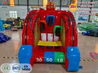 China Inflatable Basketball Interactive Game 3-Hoop Inflatable Basketball Toss Game for Carnival for sale