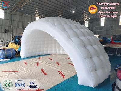 China Commercial Custom White Inflatable Dome Tent Inflatable Igloo Shelter Tent Outdoor for sale
