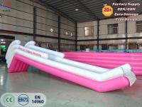 China Pink Inflatable Yacht Water Slide Custom Inflatable Slide for Yacht Water Entertainment for sale