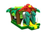 China Bird Combo Forest Snake Themed Kids Inflatable Bounce House / Colourful Inflatable Dino Jumping House for sale