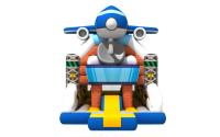 China Durable Commercial Inflatable Airplane Jumping House Size 4.5x6x5m for sale